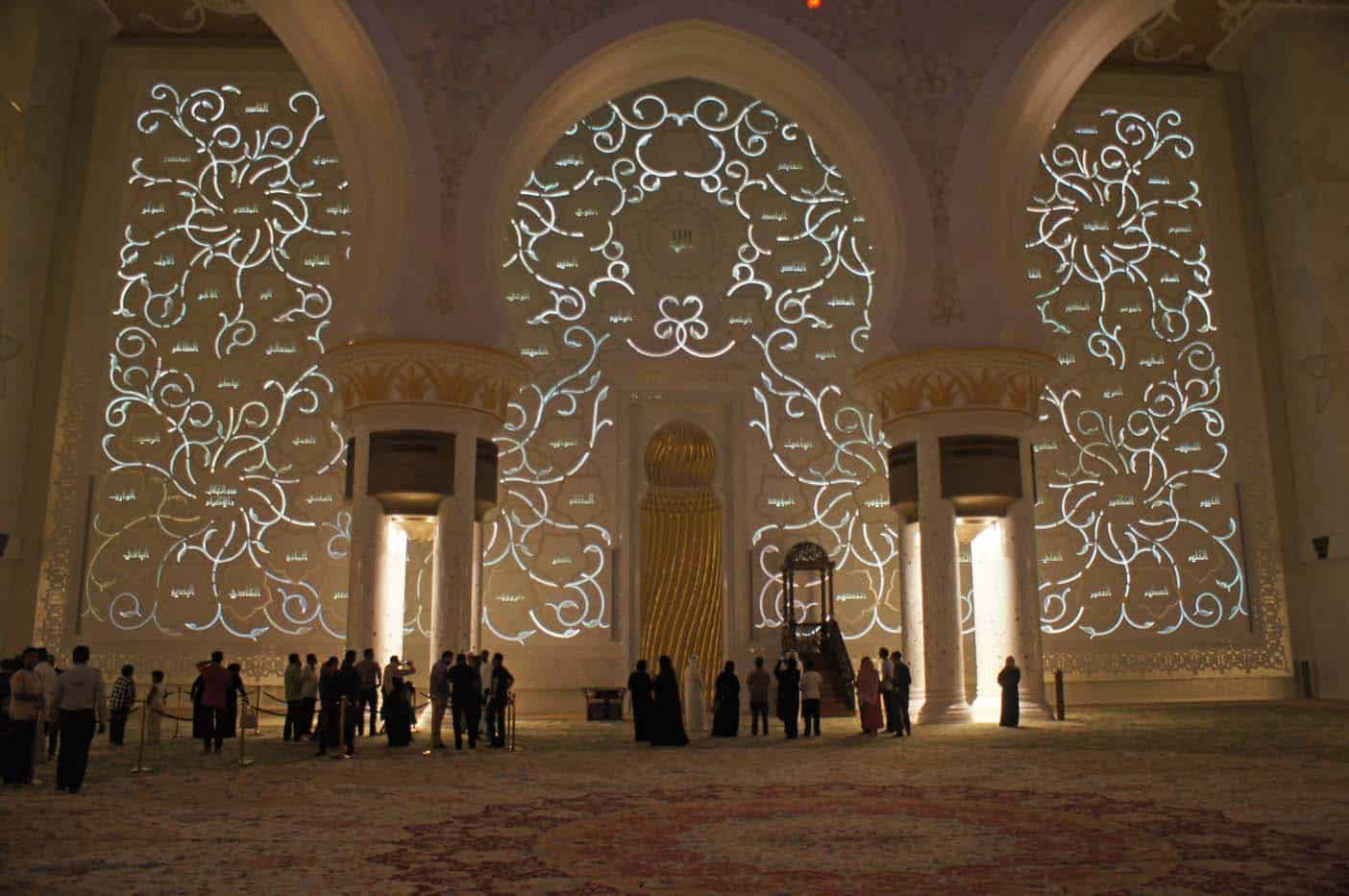 Sjeik Zayed Moskee, Abu Dhabi - Gezin op Reis