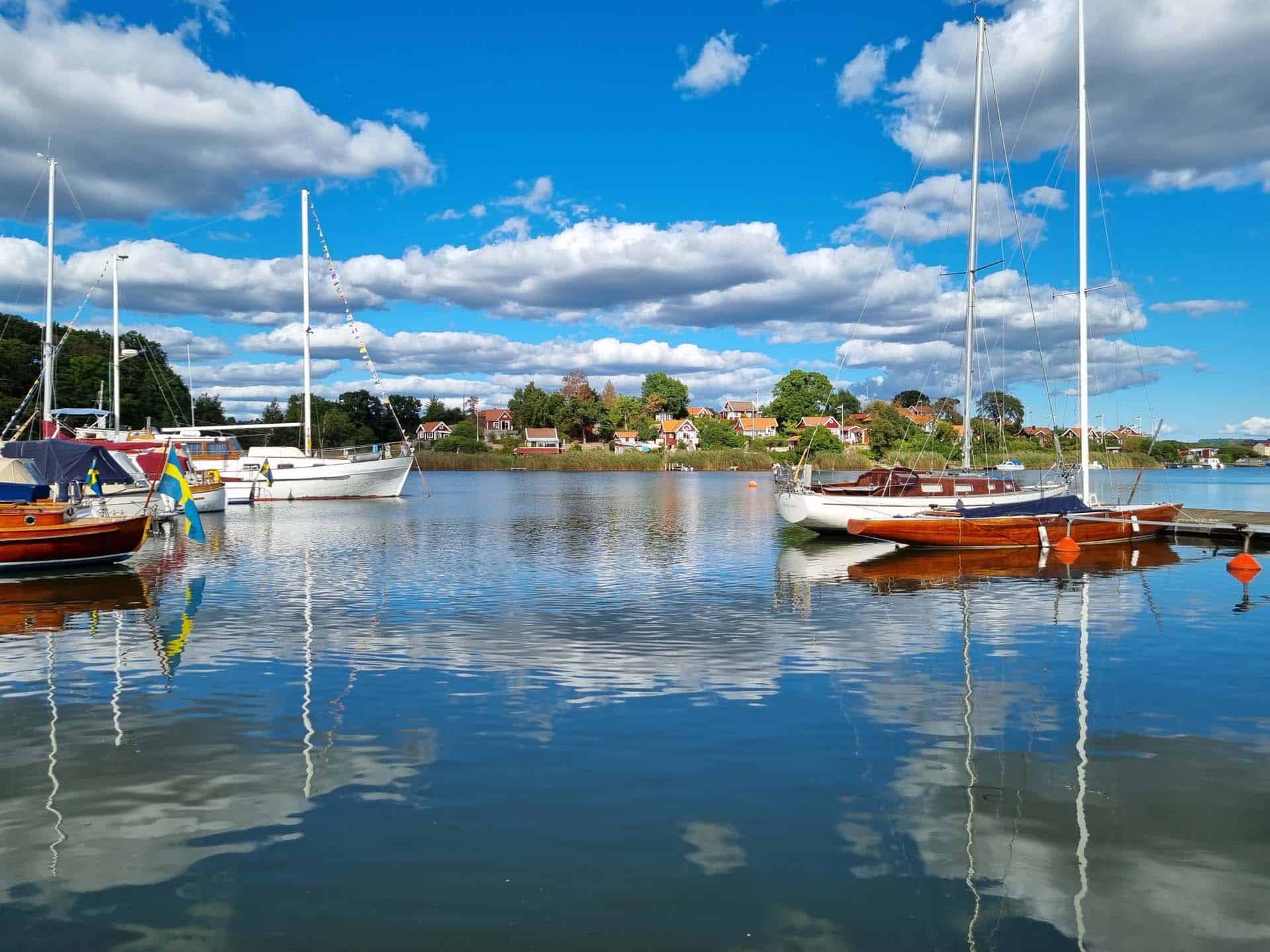 Karlskrona in Blekinge, een historische stad aan de zuidkust van Zweden - Gezin op Reis