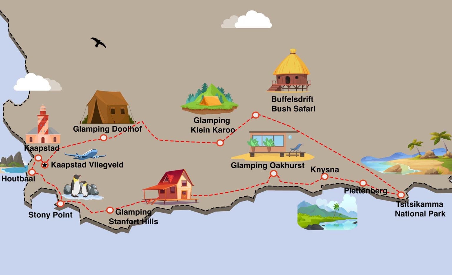 Rondreis Zuid-Afrika in 2 weken: Kaapstad, Tuinroute, klein Karoo en ...